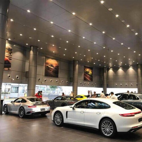 PORSCHE Car showroom LED lighting | LED Light Manufacturer